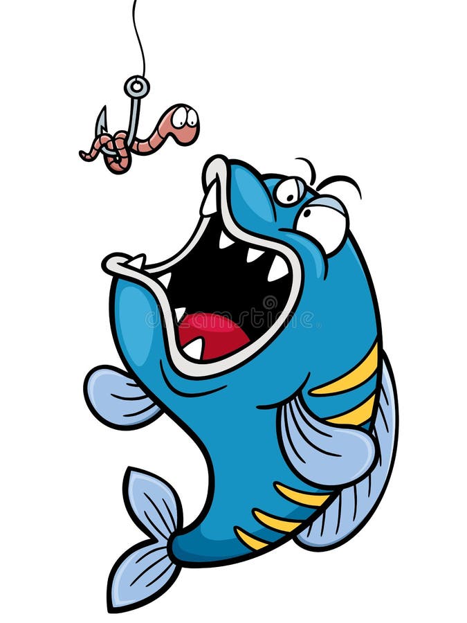 Bande Dessinée Fâchée De Poissons Illustration de Vecteur ...