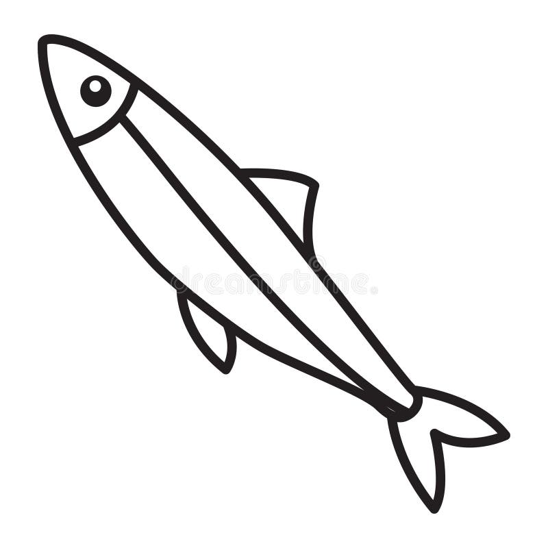 Poissons de sardine illustration de vecteur. Illustration du couleur ...