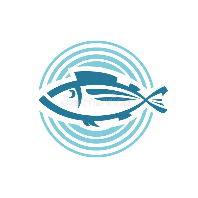 Poissons Logo Template illustration de vecteur. Illustration du heureux ...