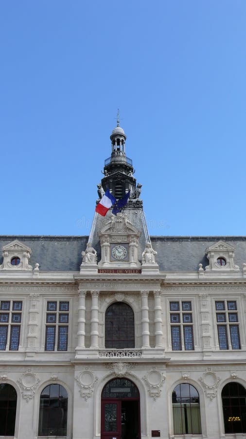 Poitiers town hall stock image. Image of building, town - 11663941