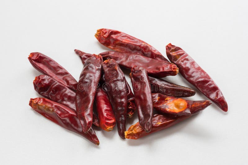 Poivre De Piment Rouge Chaud Sec Photo stock - Image du nutrition ...
