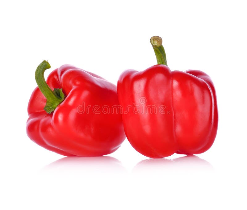 Poivron Doux D'isolement Sur Le Fond Blanc Image stock - Image du ...