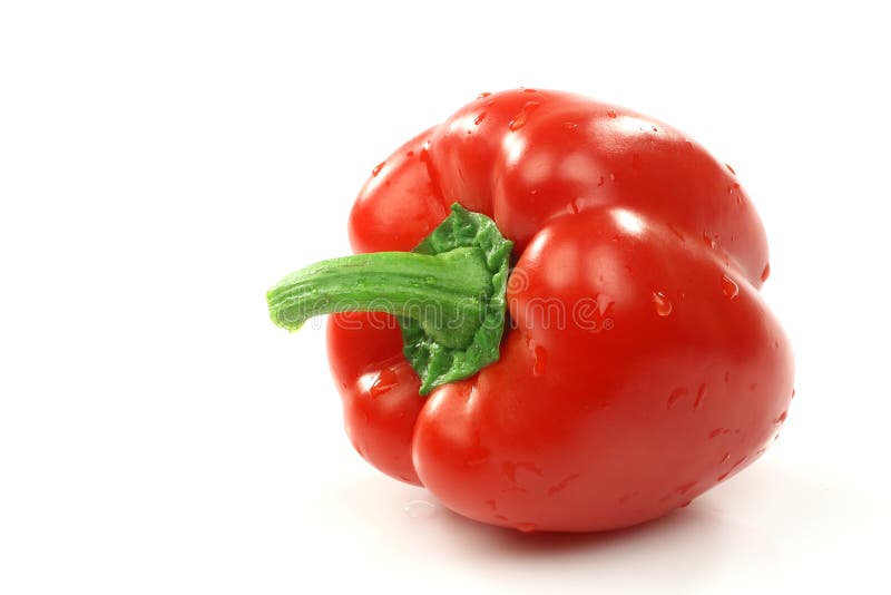 Poivron rouge image stock. Image du poivron, épice, ingrédient - 12454647