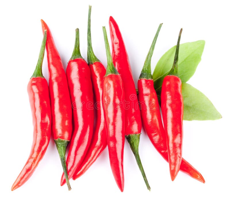 Deux Poivrons De /poivron Rouge Image stock - Image du chaud, légume ...