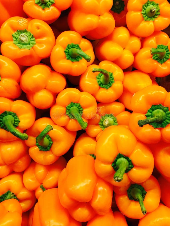 L'orange poivre le poivron image stock. Image du assaisonnement - 23743167