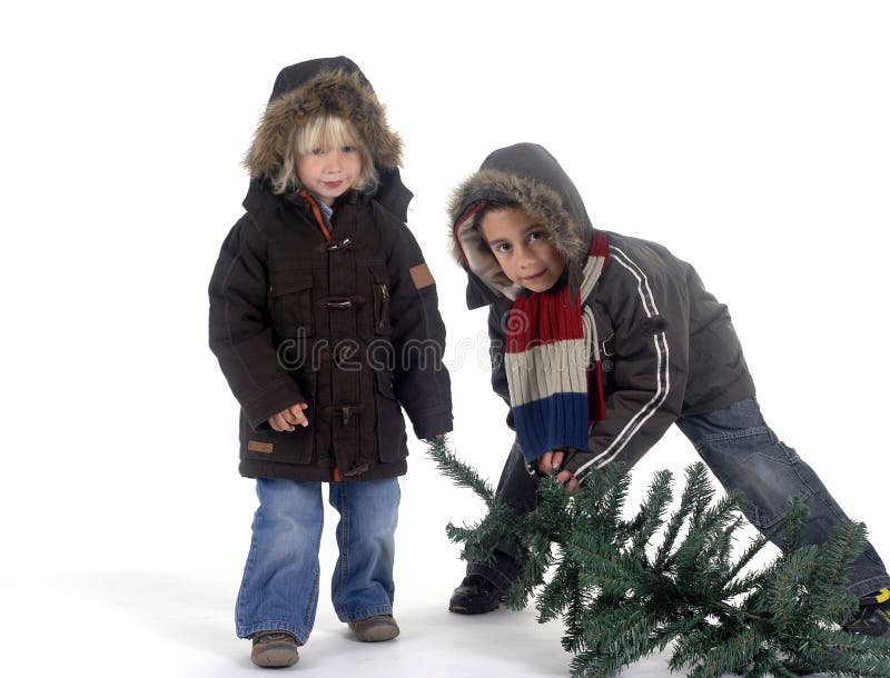 Pojkar arkivfoto. Bild av pojke, grön, ferier, släpa, ferie - 3439356