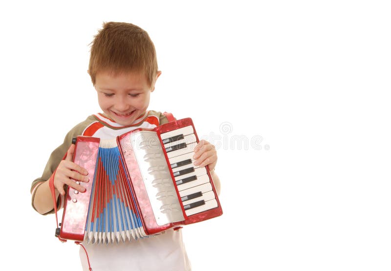 Pojke för 25 dragspel arkivfoto. Bild av svart, anmärkningar - 1866044