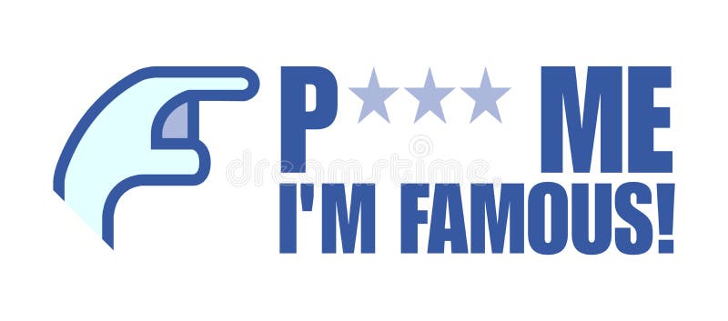 Poke me i m famous stock vector. Illustration of social - 18449276