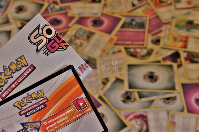 Close Up of a Stack of Pokemon Cards. Editorial Photography - Image of ...