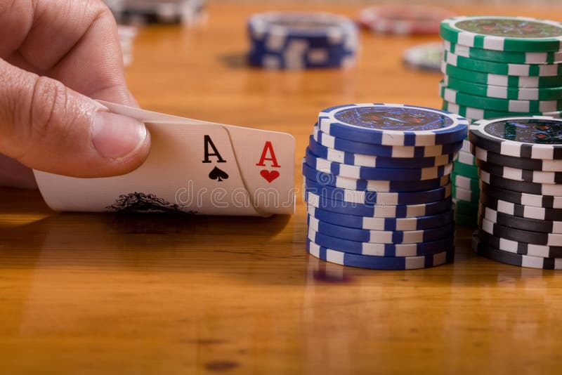 Playing poker stock photo. Image of plays, gambling, hand - 7152018