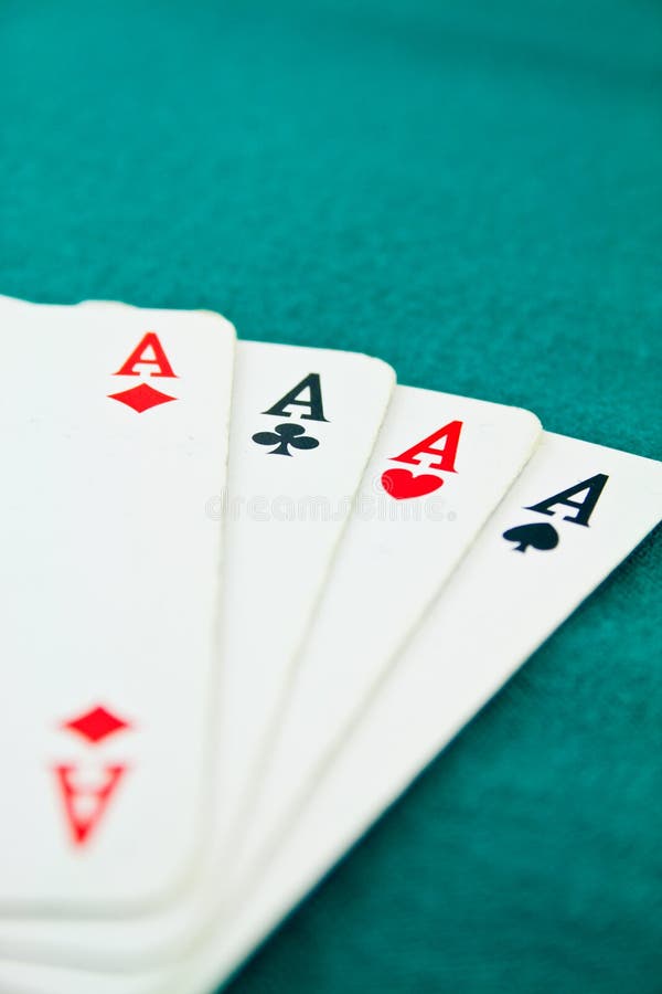 Poker aces 1 stock photo. Image of jackpot, green, competition - 14772570