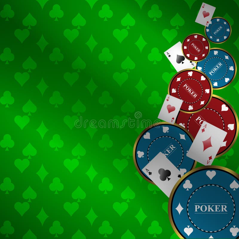 Poker Background with Game Elements Stock Vector - Illustration of ...