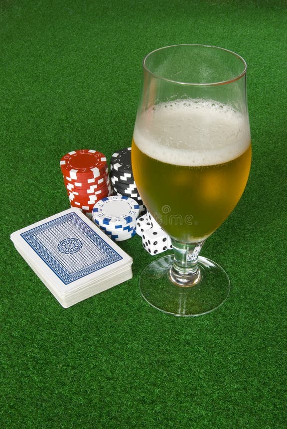 Poker and Beer stock image. Image of game, blue, finance - 10803289