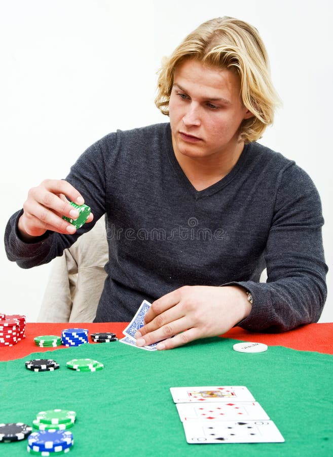 Peeking at cards stock photo. Image of dealer, cards - 13190948