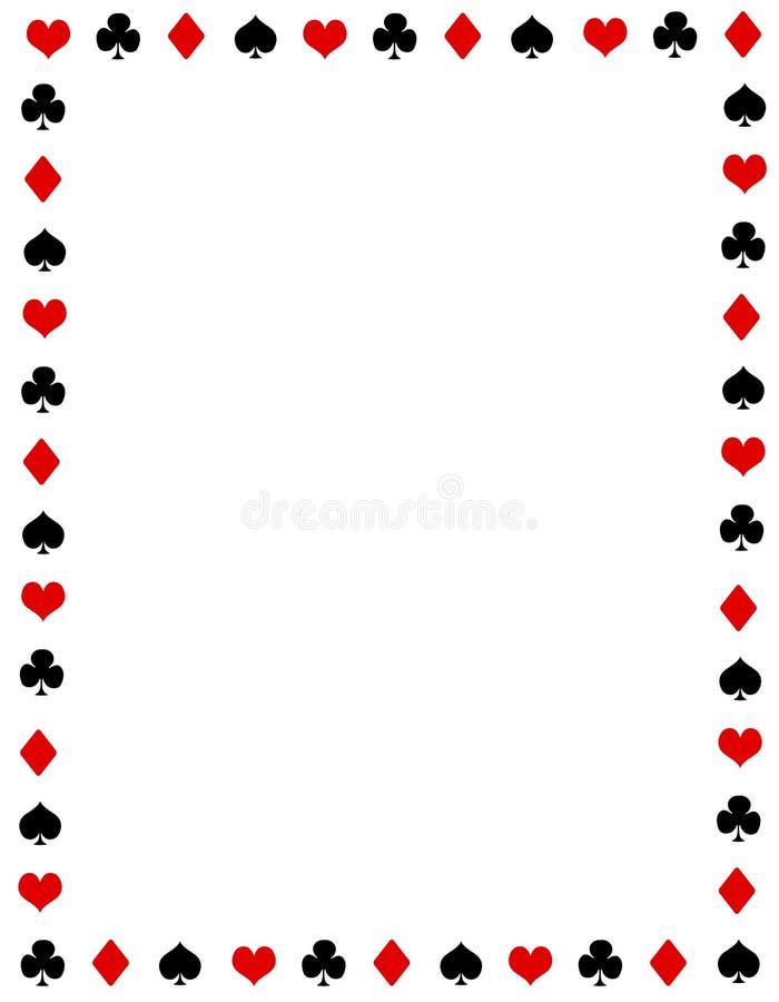 Poker border / frame stock vector. Illustration of chance - 21615155