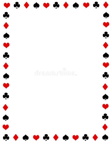 Poker border / frame stock vector. Illustration of chance - 21615155