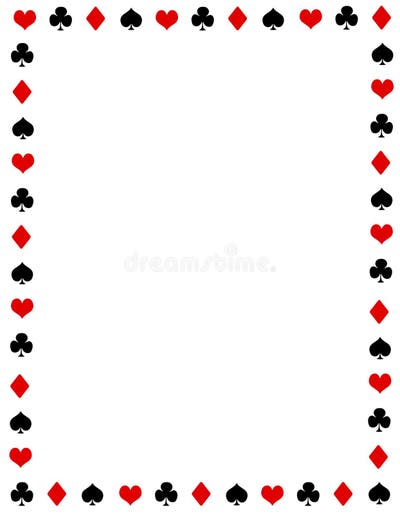 Poker border / frame stock vector. Illustration of chance - 21615155