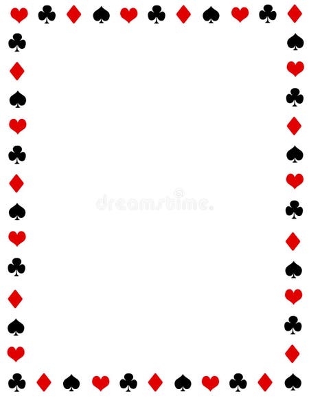 Poker border / frame stock vector. Illustration of chance - 21615155