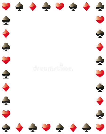 Poker border frame stock vector. Illustration of background - 39491053