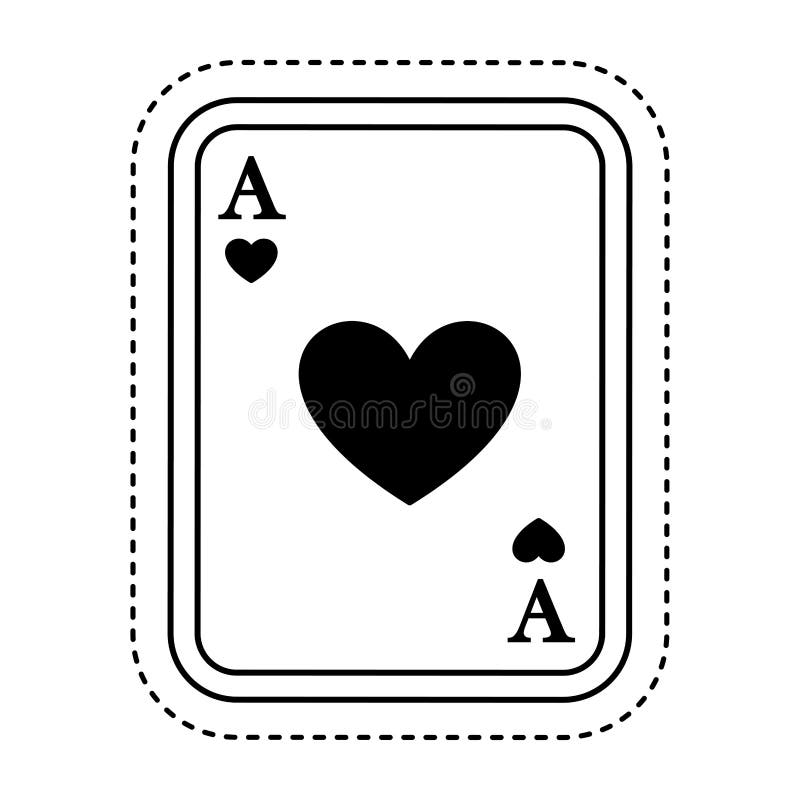 Poker card isolated icon stock illustration. Illustration of template ...