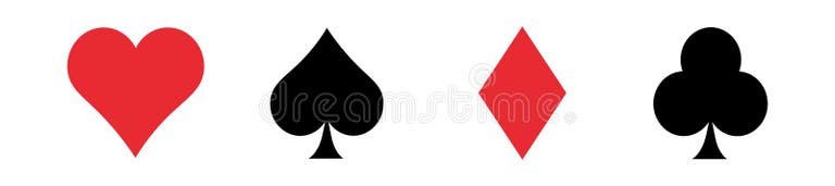 Card Suits Line Drawing Stock Illustrations – 81 Card Suits Line ...