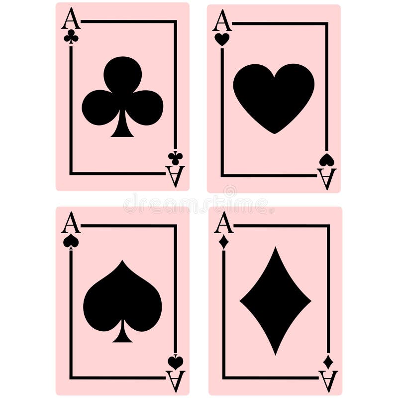 Poker cards stock vector. Illustration of objects, aces - 29535576