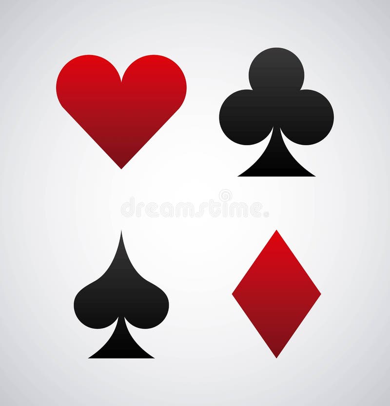 Poker cards game casino stock vector. Illustration of risk - 93338363