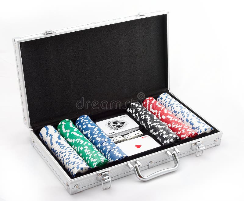 Poker chips stock image. Image of store, game, chrome - 1397563