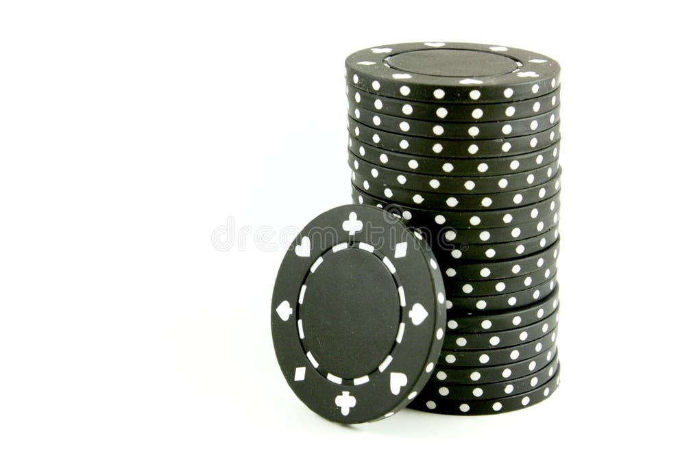 Poker Chips - Black stock image. Image of indoor, gaming - 5221643