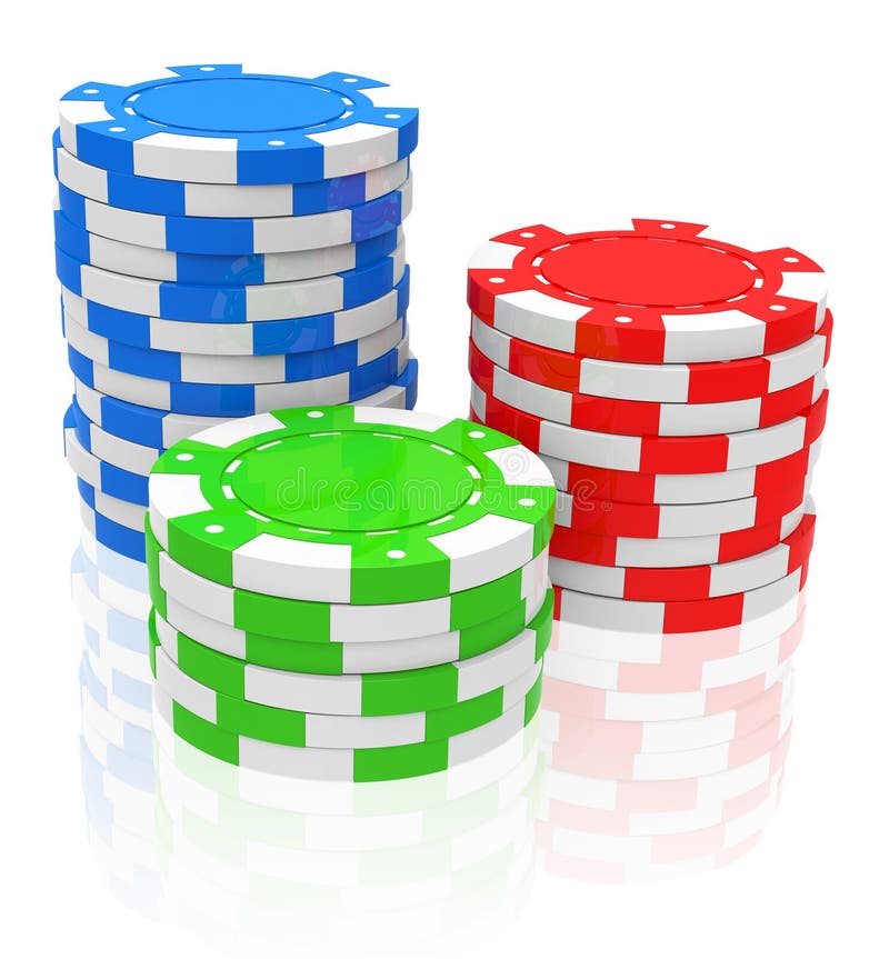 The poker chips stock illustration. Illustration of gamble - 46573920