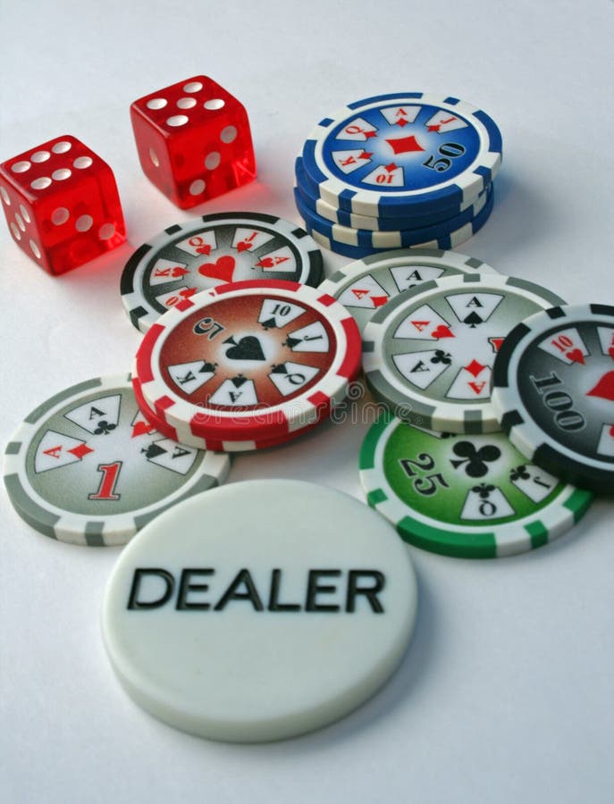 Poker: Dealer Chip stock photo. Image of poker, decline - 750260