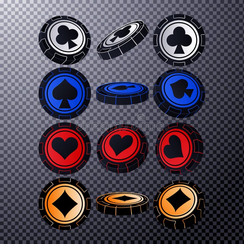 Poker Chips Transparent Background Stock Illustrations – 291 Poker ...