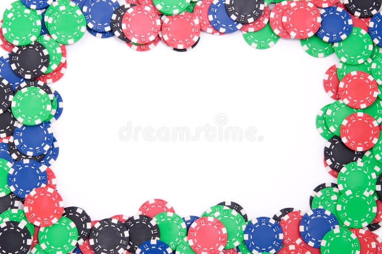 Poker chips frame stock image. Image of framing, border - 4630061