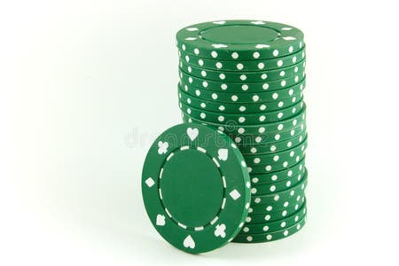 Poker Chips - Green stock photo. Image of dealer, bright - 5221640