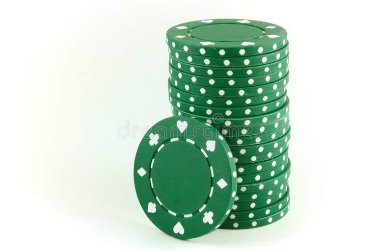 Poker Chips - Green stock photo. Image of dealer, bright - 5221640