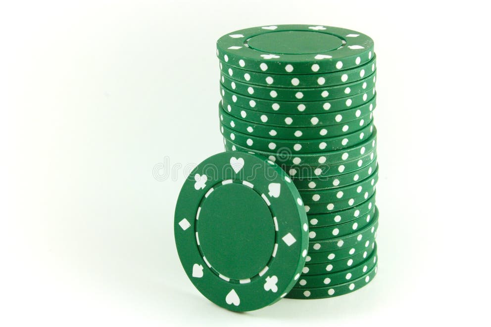 Poker Chips - Green stock photo. Image of dealer, bright - 5221640