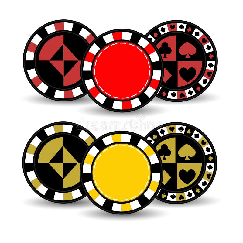 Poker Chips. Icon for Your Design Stock Illustration - Illustration of ...