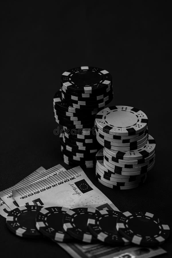 Poker Chips, Money and Gamble Stock Image - Image of fortune, game ...