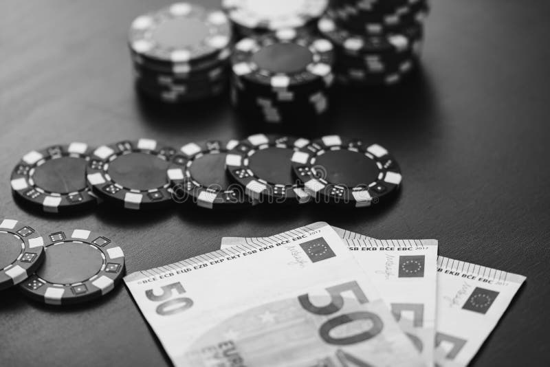 Poker Chips, Money and Gamble Stock Image - Image of gambler, jackpot ...