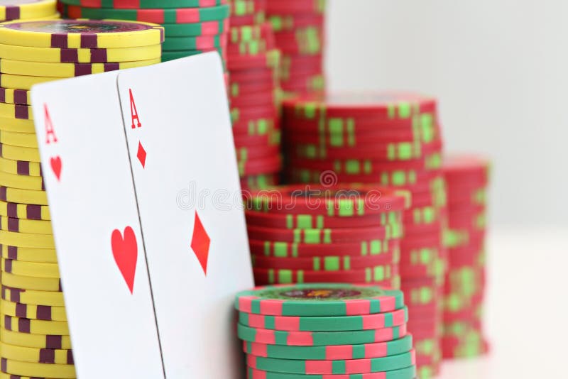 Poker Chips and Playing Cards Stock Image - Image of flop, pocket: 62614055