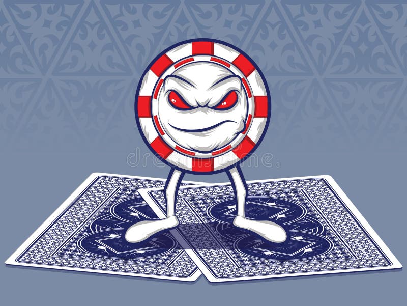 Poker Face stock vector. Illustration of poker, chips - 30377328