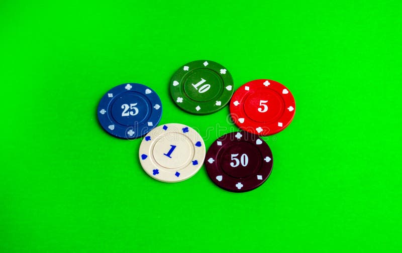 Poker Chips in Stacks and Royal Flush Stock Image - Image of game ...