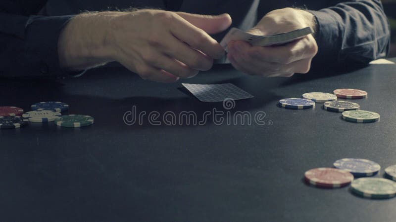 Dealing cards stock image. Image of gambling, casino, poker - 195825
