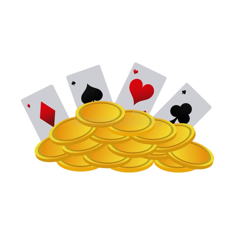 Poker games and elements stock vector. Illustration of play - 134298837