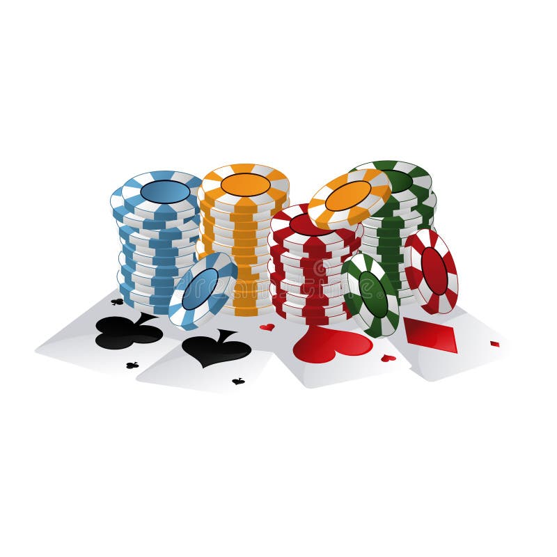Poker games and elements stock vector. Illustration of lucky - 134298745