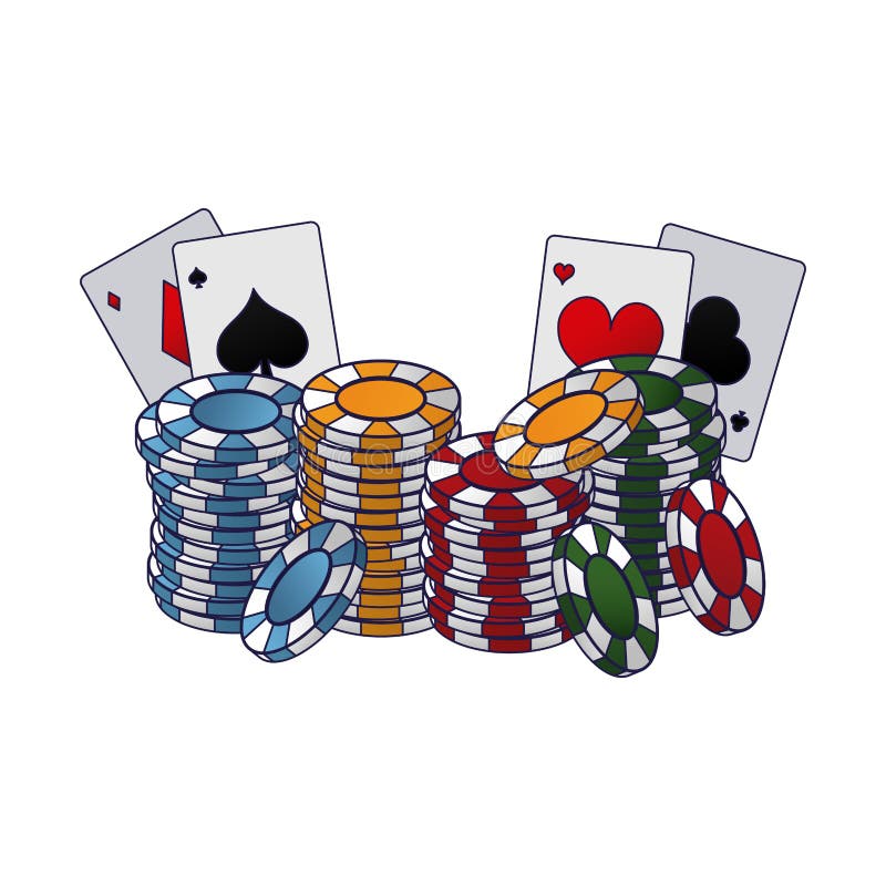 Poker games and elements stock vector. Illustration of gambler - 134315375