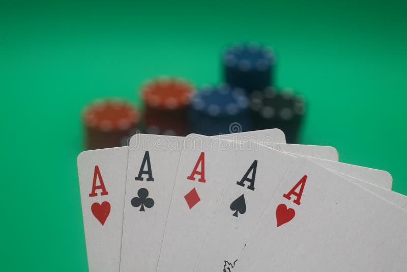 Cheating - Five Aces stock image. Image of trick, transparency - 25970933
