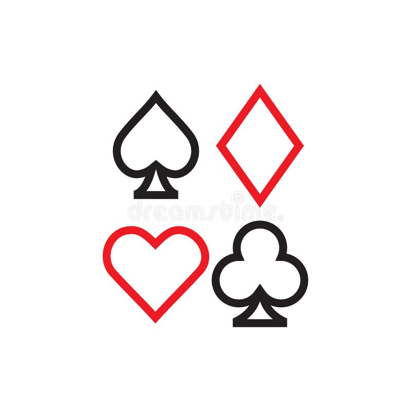 Poker Icon Graphic Design Template Vector Stock Vector - Illustration ...