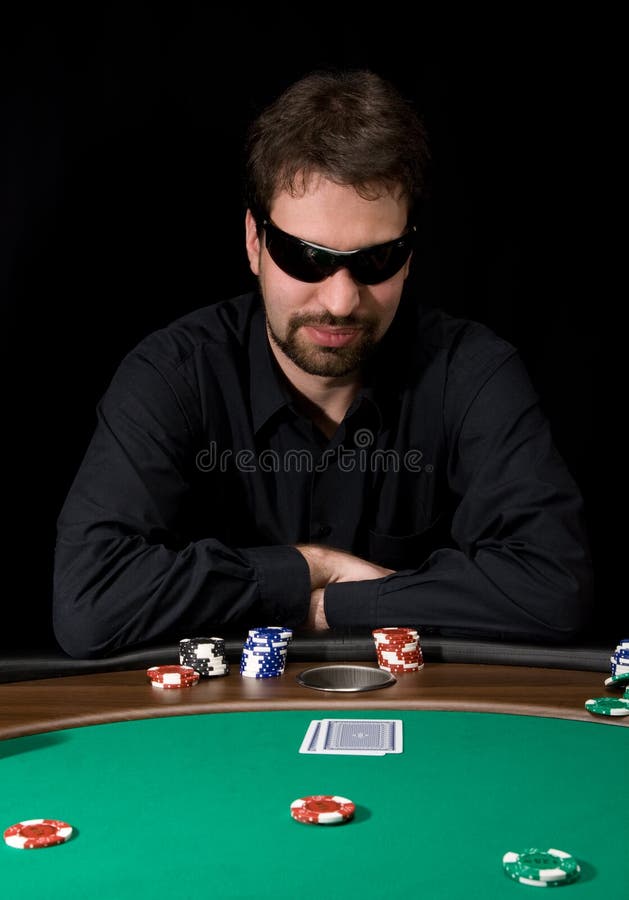 Poker man stock photo. Image of green, betting, hold, deck - 9055484