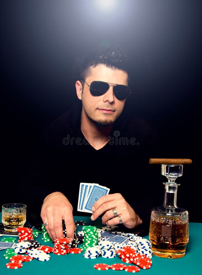 Poker man stock image. Image of party, games, cool, hold - 39893025